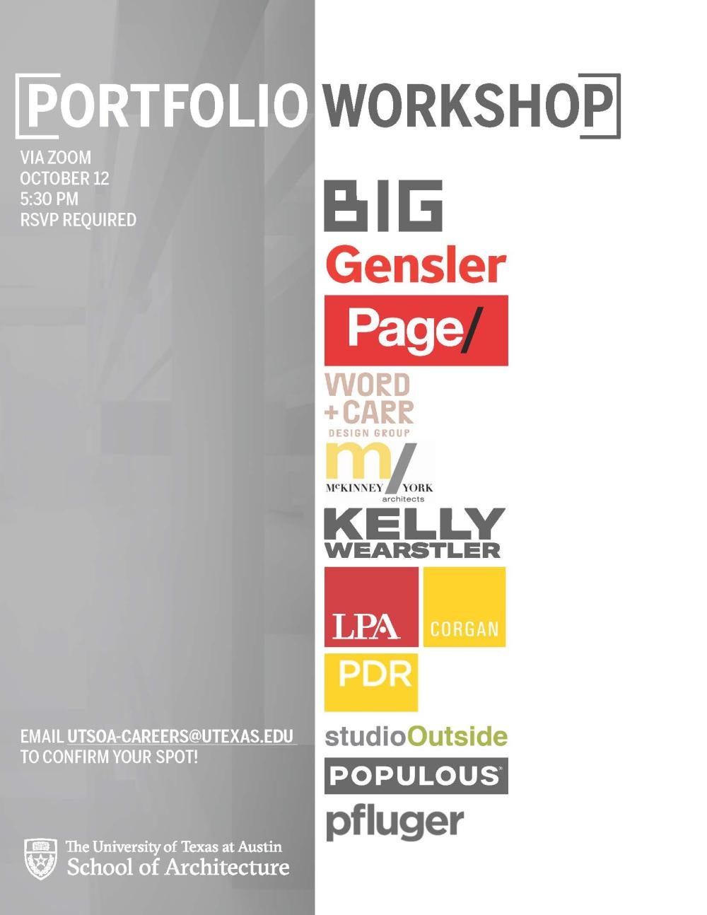 Portfolio Workshop | School of Architecture